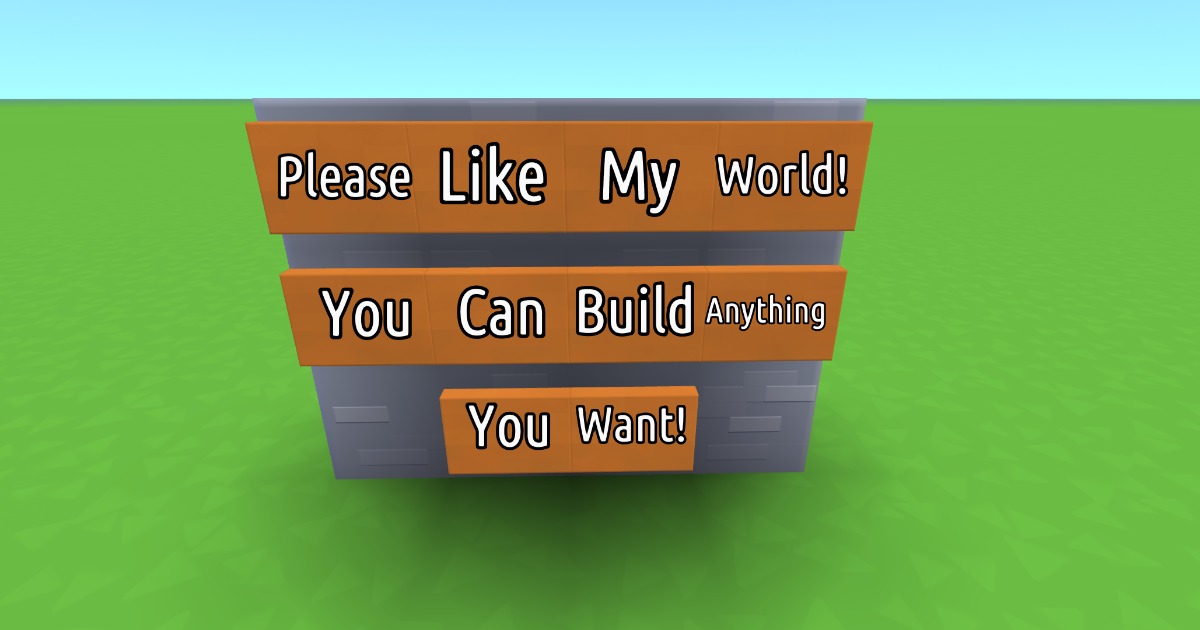 A Free Build World! | Worlds FRVR