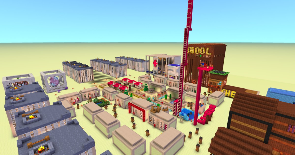 ⚈Block City Desert Village ғʀᴠʀ⚈ | Worlds FRVR